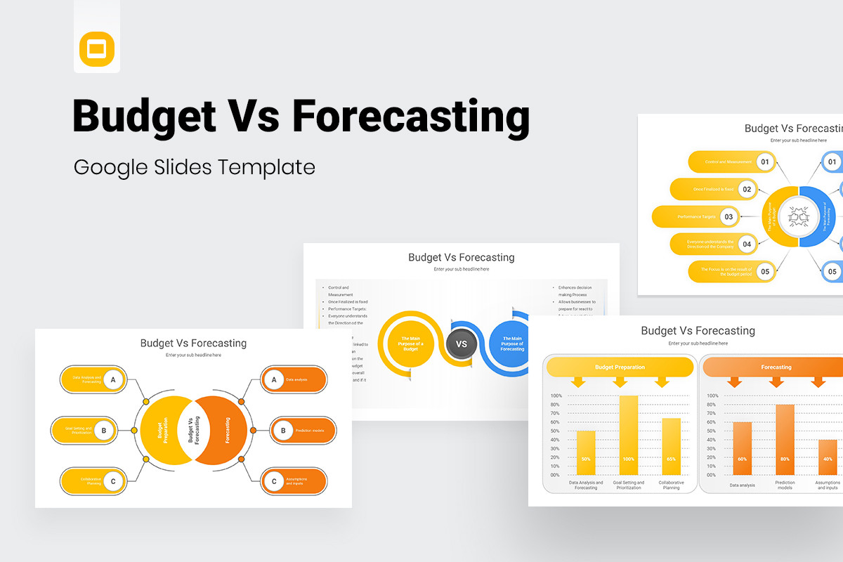 Budget Vs Forecasting Google Slides Presentation Template | Nulivo Market